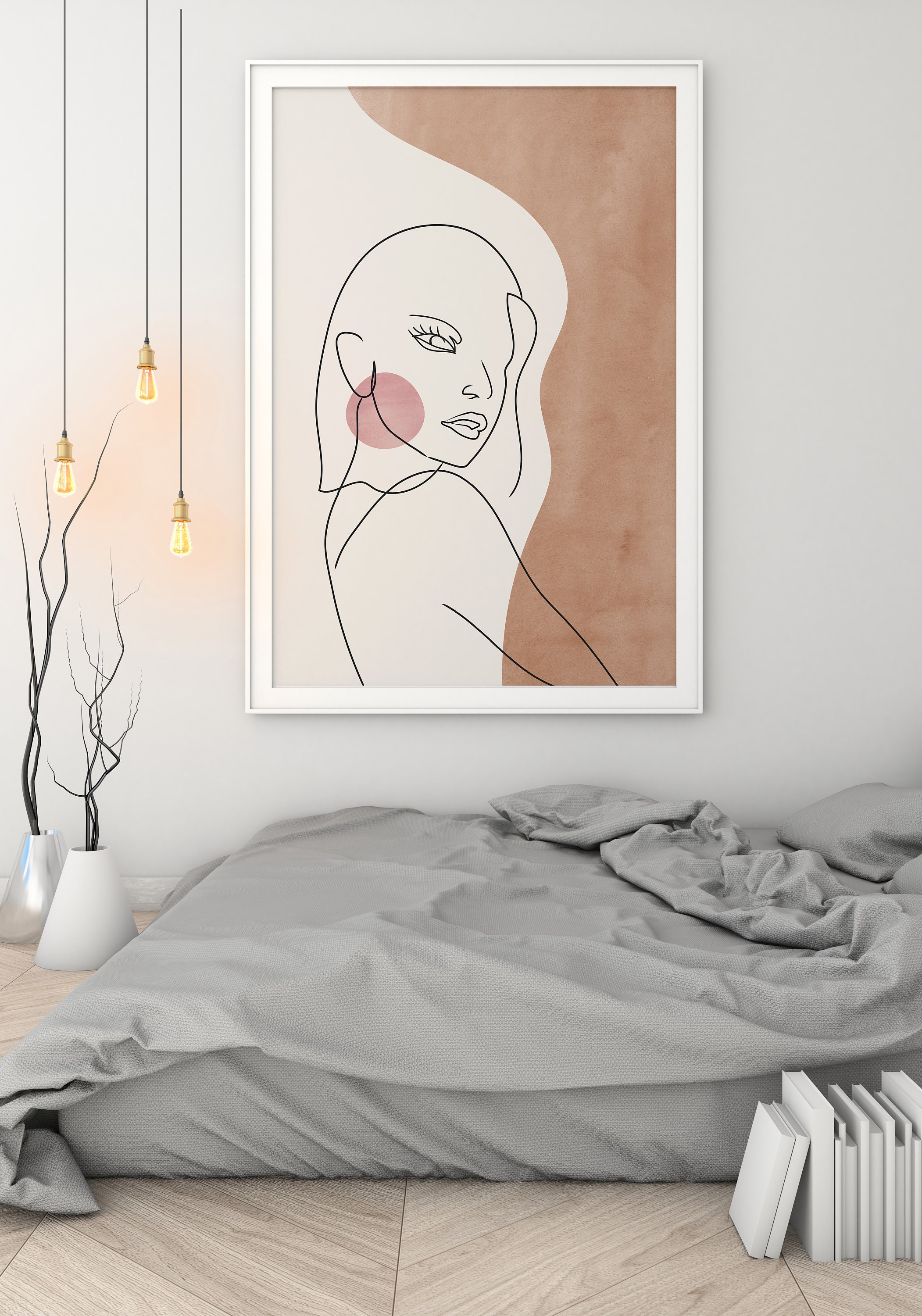 Woman Face Single Line Drawing Abstract Woman Line Art Print - Etsy ...