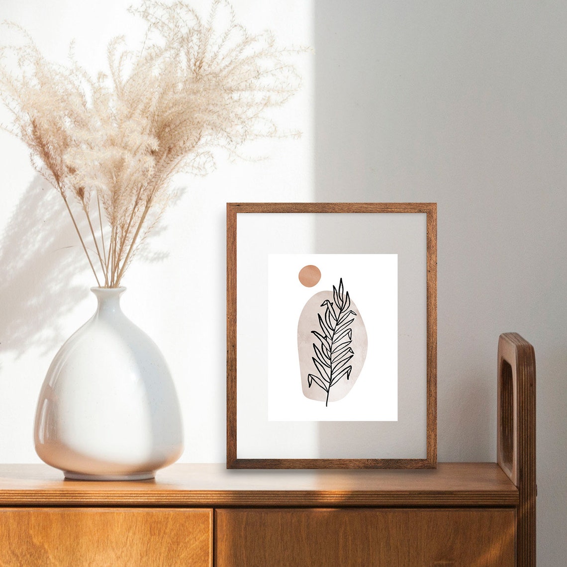 Abstract Botanical Print Botanical Printable Wall Art Boho | Etsy