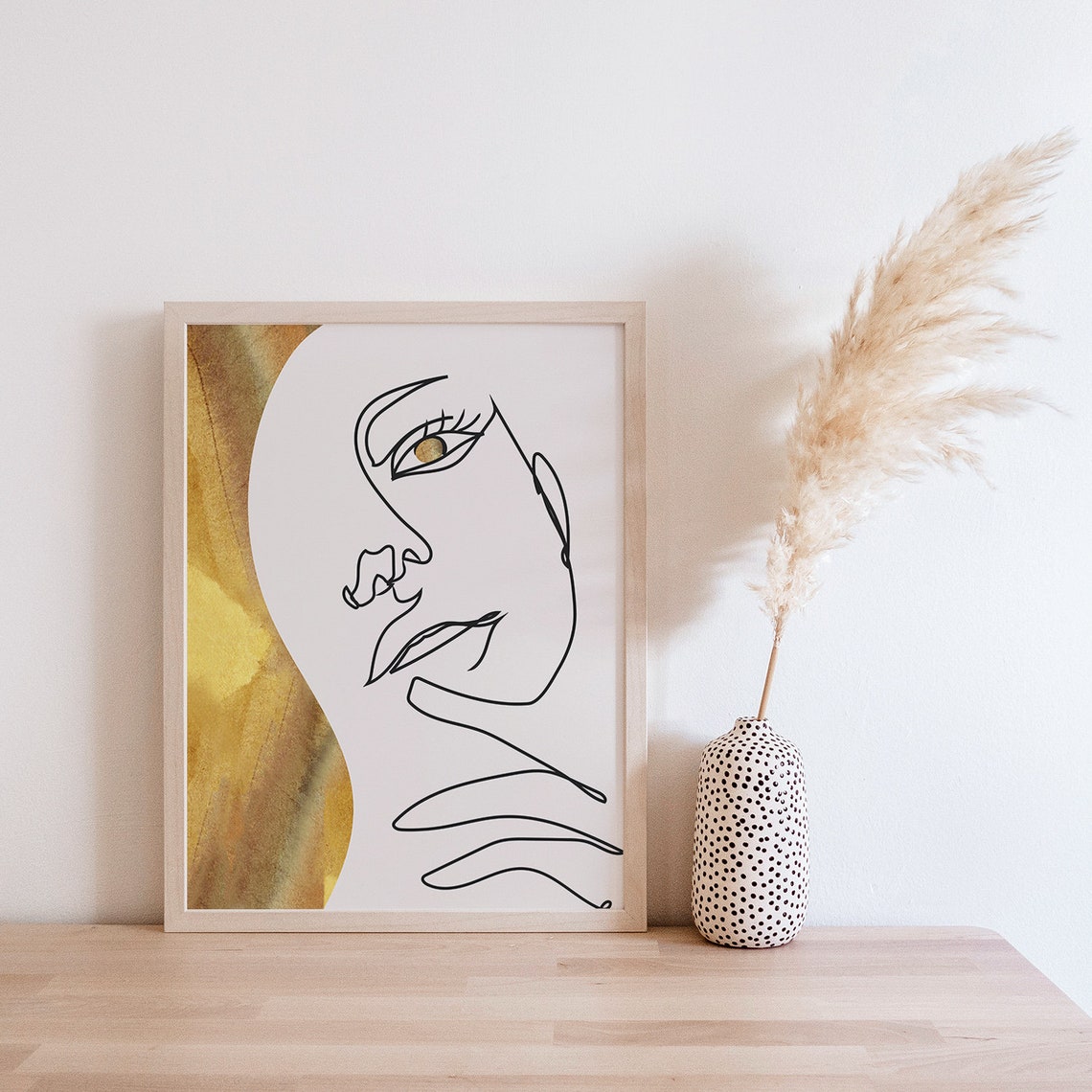 Abstract Woman Face Line Art Print Female Face Line Drawing | Etsy