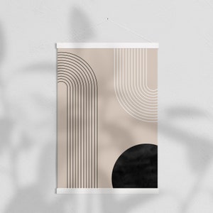Geometric Rainbow Printable Art, Mid Century Modern Wall Art ...