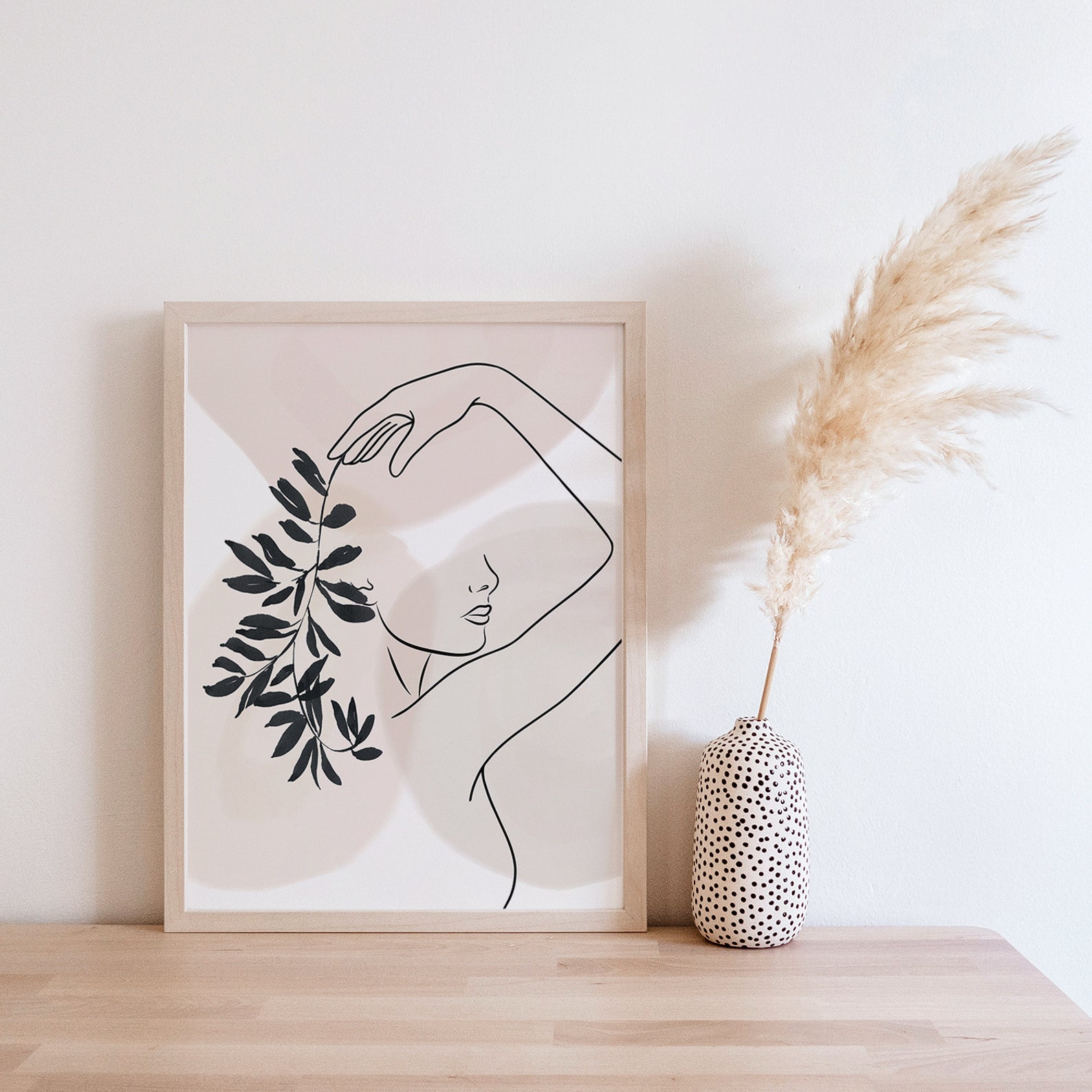 Abstract Single Line Woman Wall Decor Minimal Woman's - Etsy