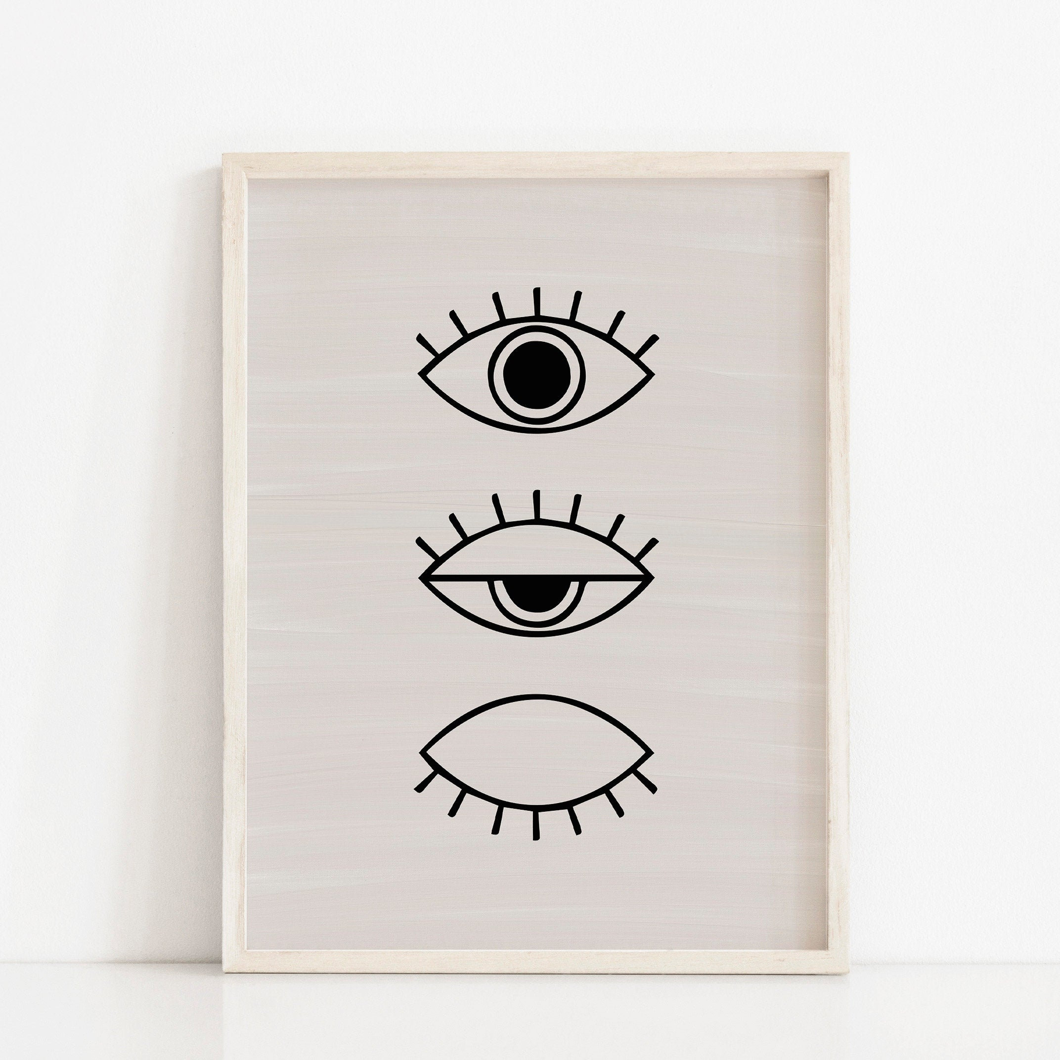 Line Drawing Eye Art Print Minimal Line Art Eye Poster - Etsy