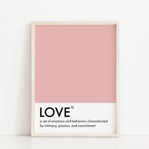 Valentine's Gallery Wall, Valentines Day Decor, Set of 6 Printables ...