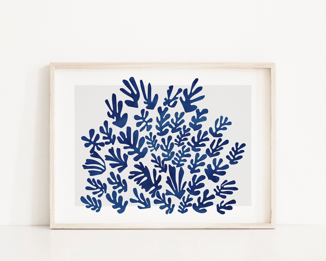 Henri Matisse Abstract Cut Outs Wall Decor, Mid Century Modern ...