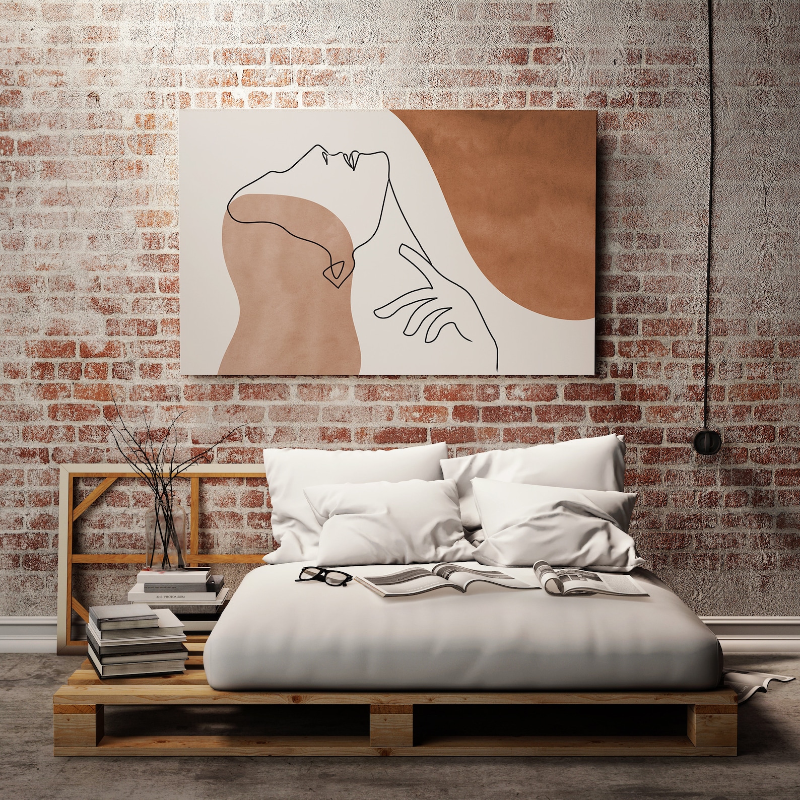 Abstract Woman Line Art Print Woman Face Single Line Wall - Etsy