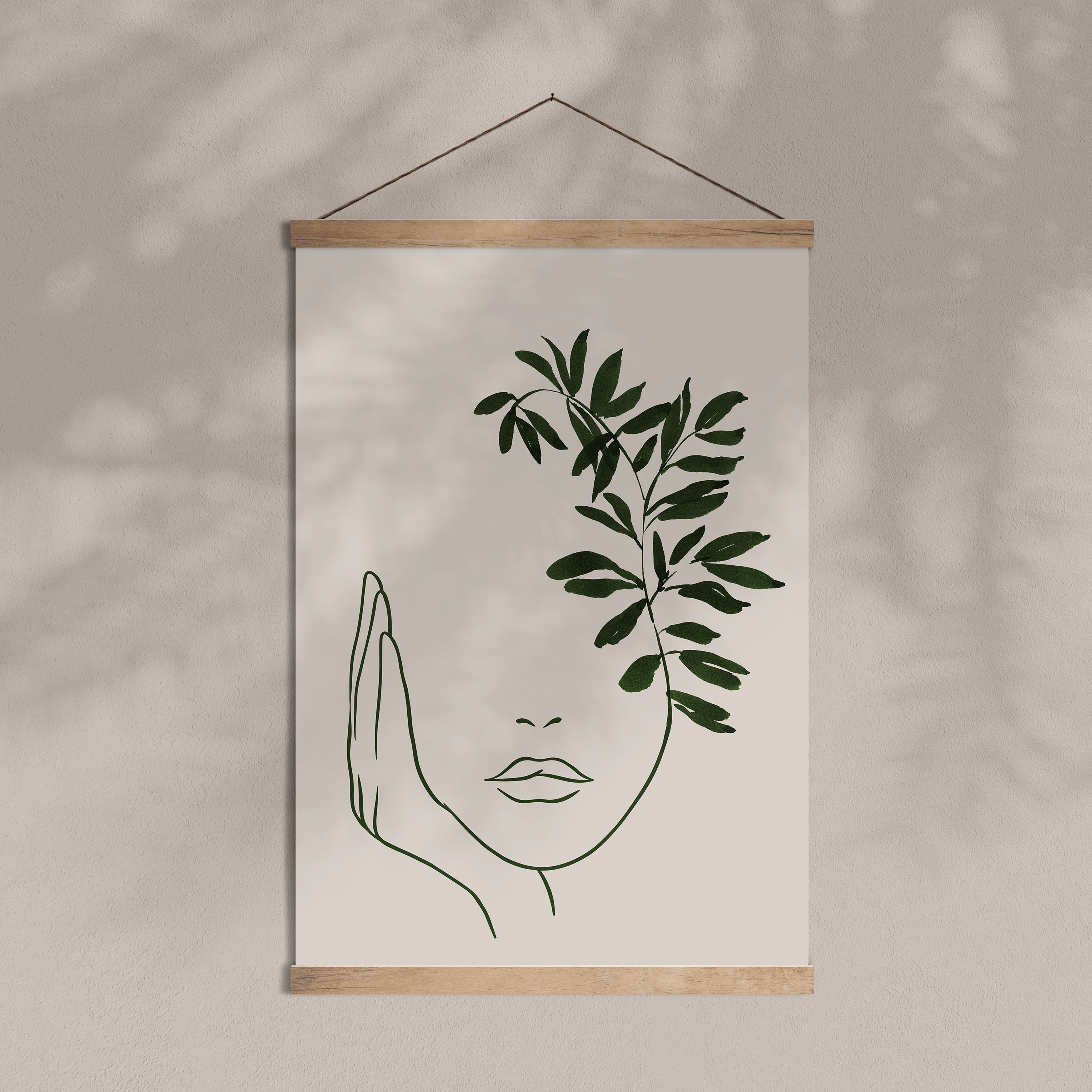 Abstract Line Face Line Art Woman Neutral Colors Wall Art | Etsy