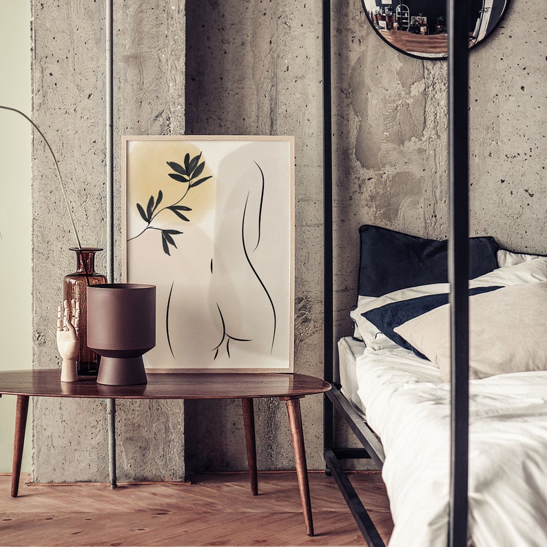 Line Art Woman Abstract Body Line Art Woman Body Printable - Etsy