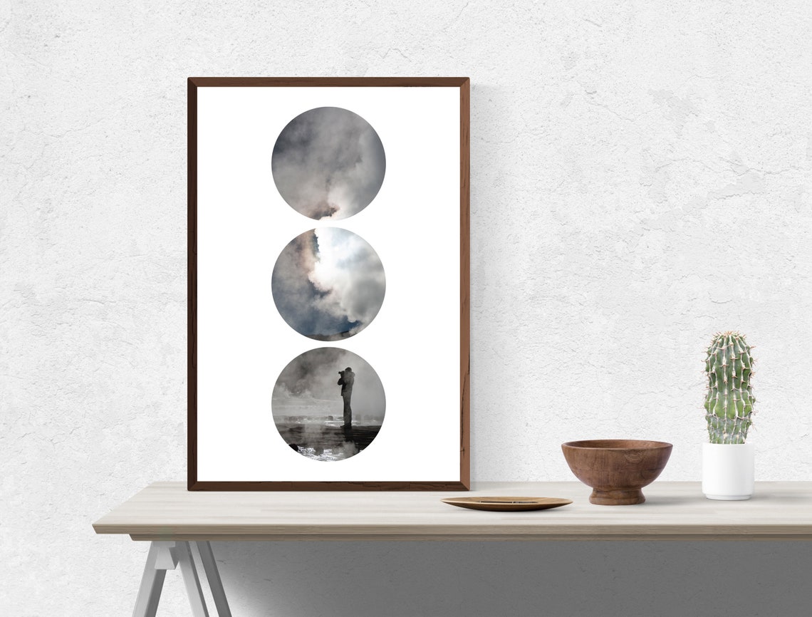 Photographer in Backlight Printable Photography Modern | Etsy