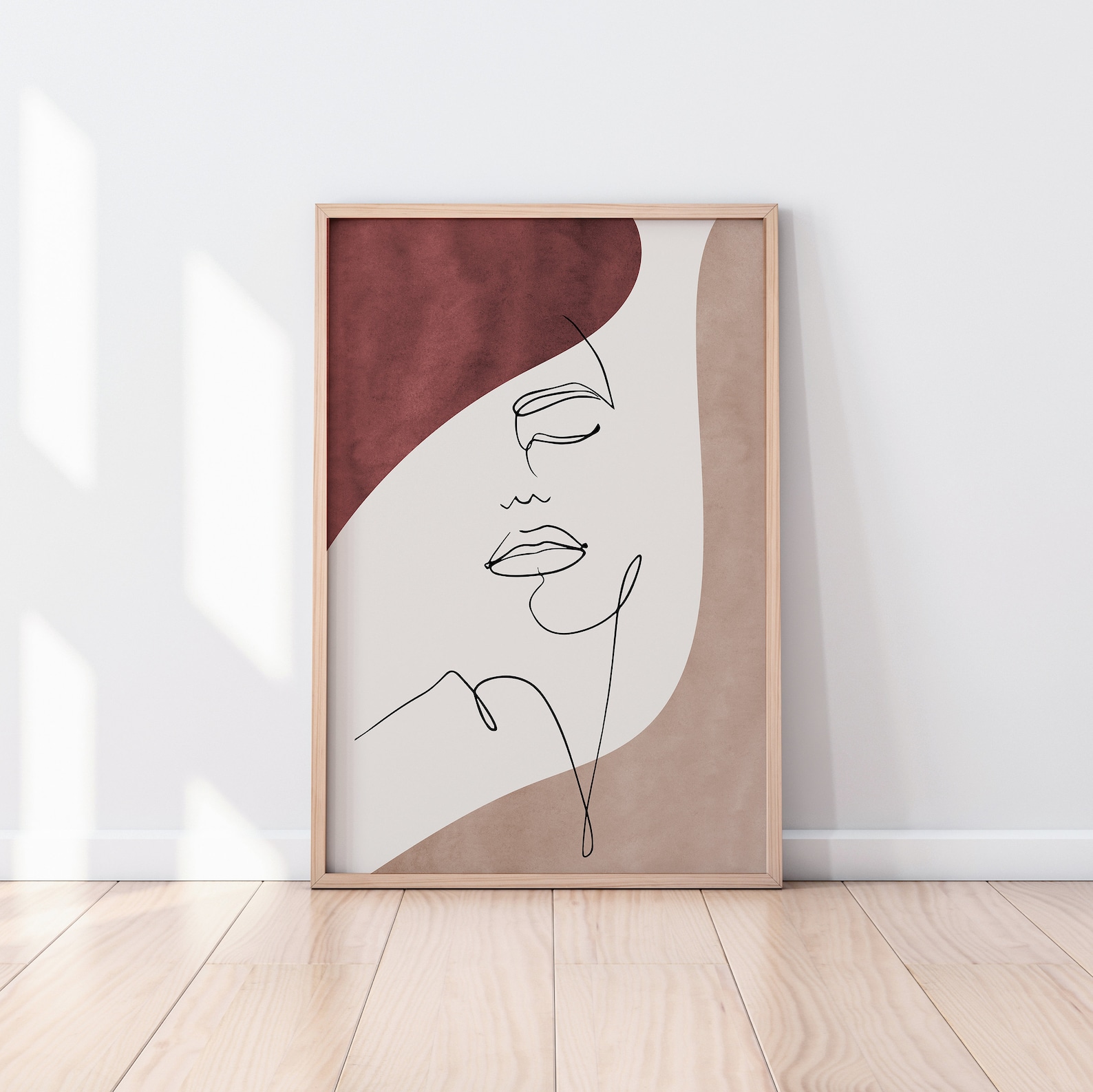 Abstract Face Line Art Print Woman Face Single Line Drawing - Etsy