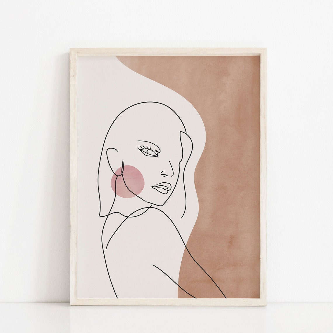 Woman Face Single Line Drawing Abstract Woman Line Art Print - Etsy