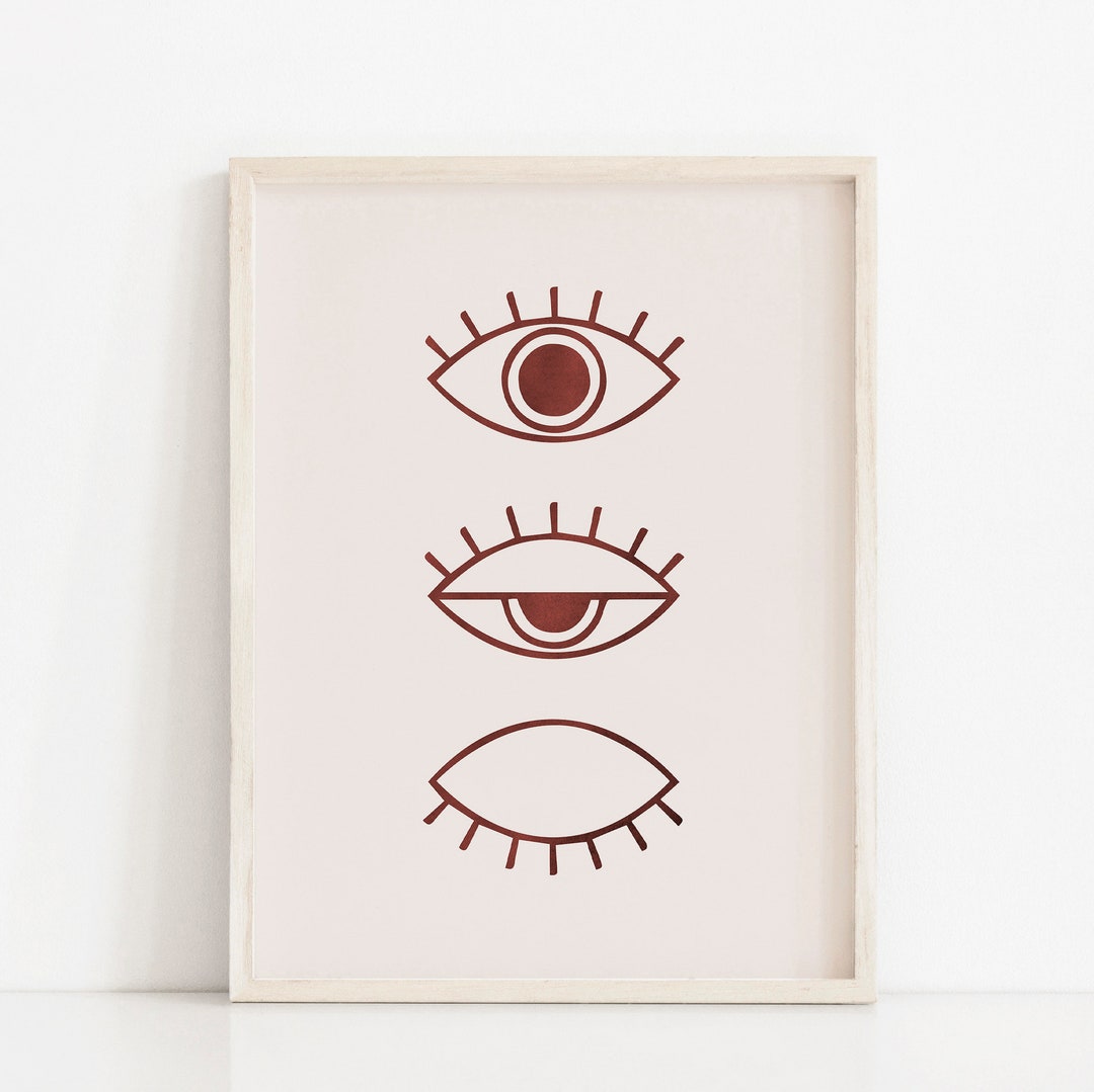 Line Drawing Eye Art Print, Minimal Line Art Eye Poster, Minimalist ...