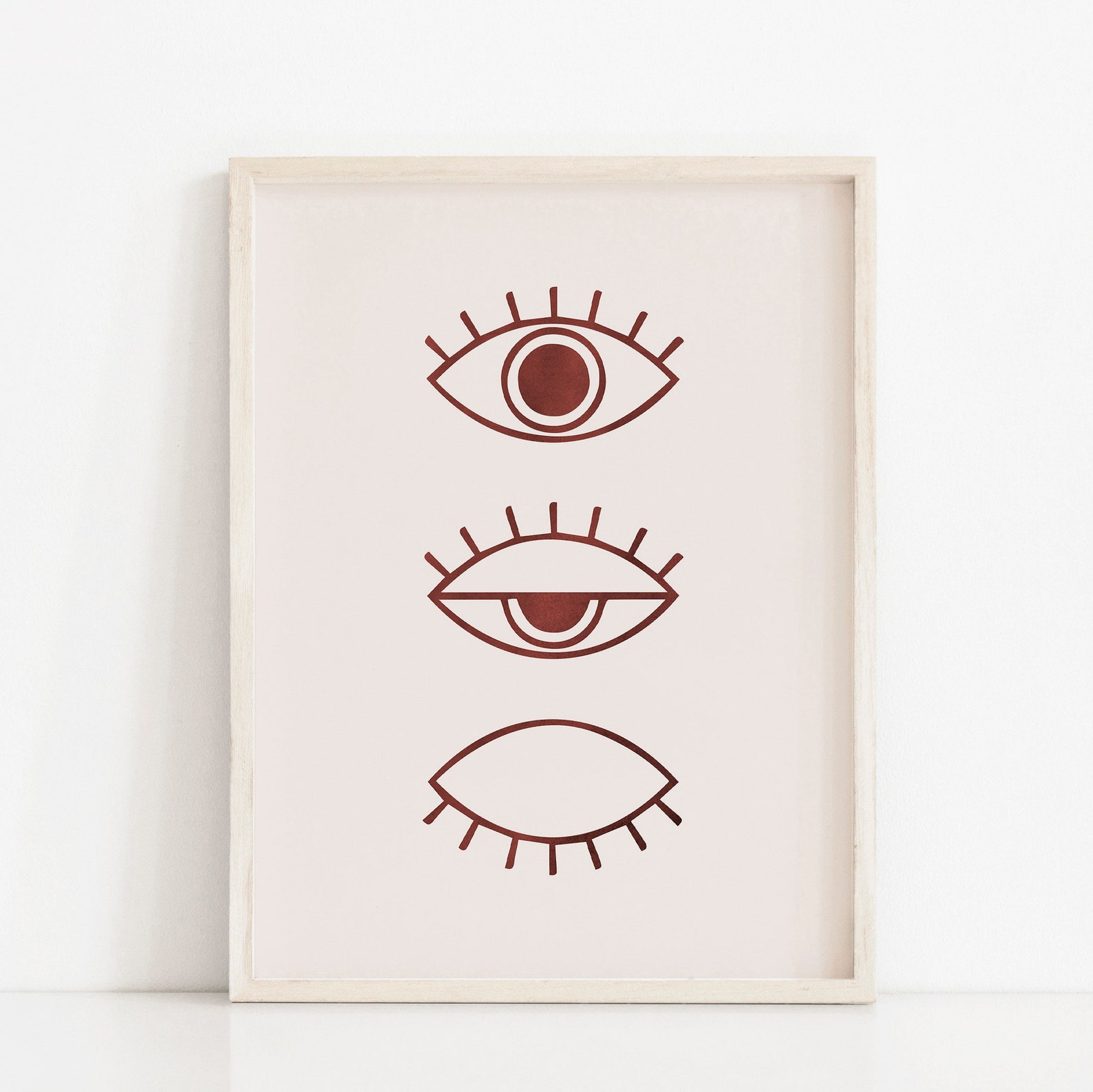 Line Drawing Eye Art Print Minimal Line Art Eye Poster - Etsy