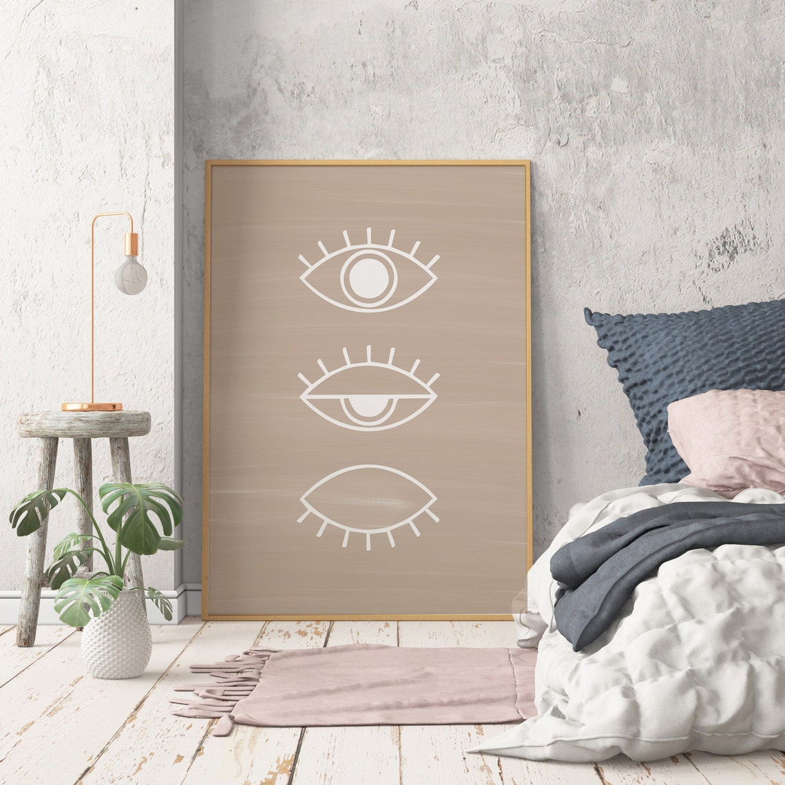 Line Drawing Eye Art Print Minimal Line Art Eye Poster | Etsy