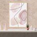 Mid Century Modern Printable Wall Art, Abstract Blush Pink Art Print ...