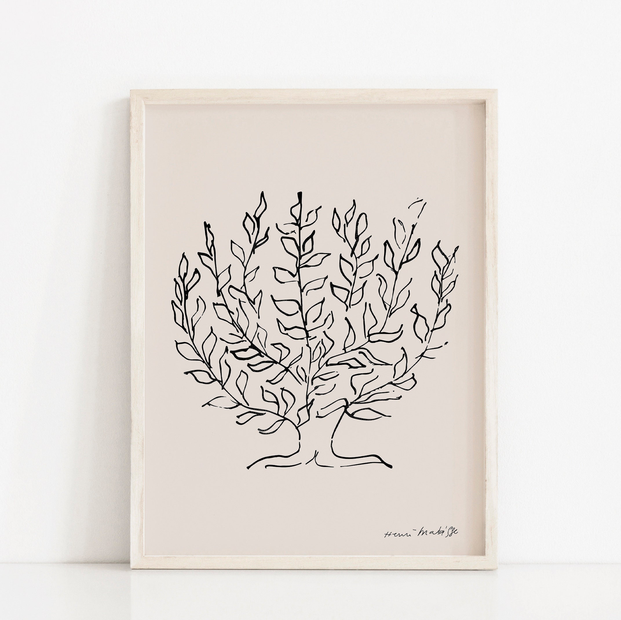 Matisse Tree Wall Decor Mid Century Modern Printable Art - Etsy