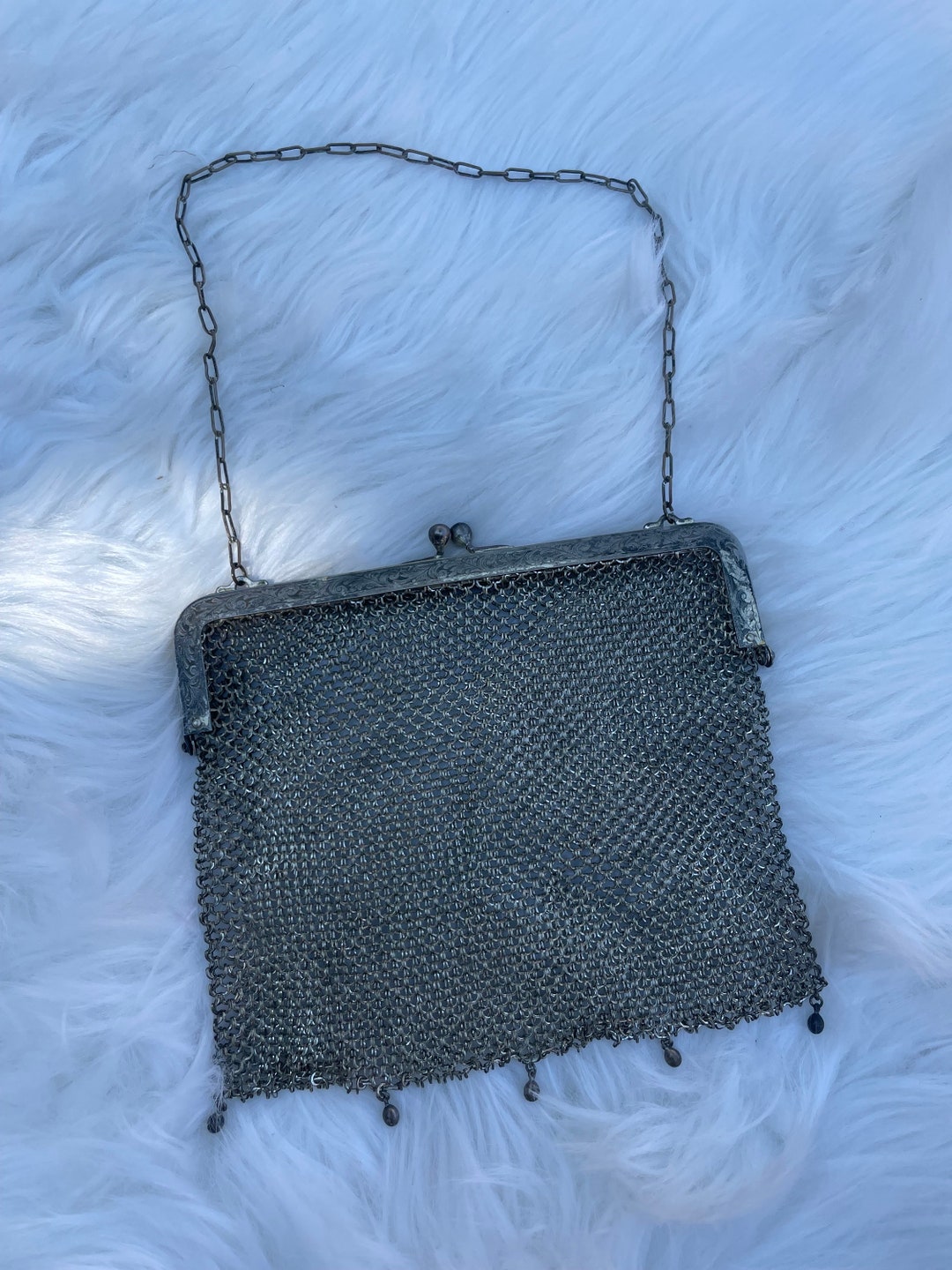 Antique Silver German Chainmail Metallic Purse - Etsy