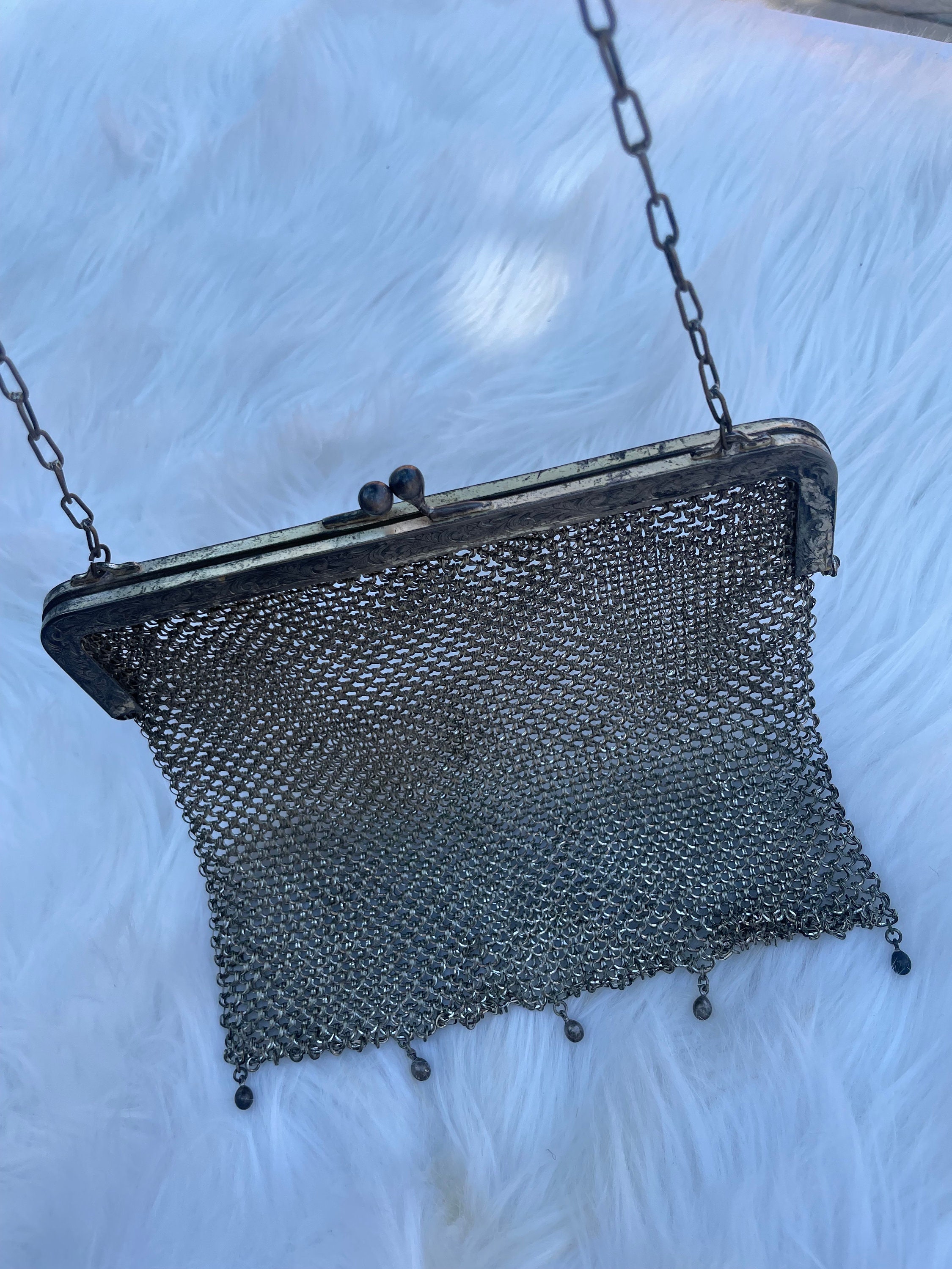 Antique Silver German Chainmail Metallic Purse - Etsy
