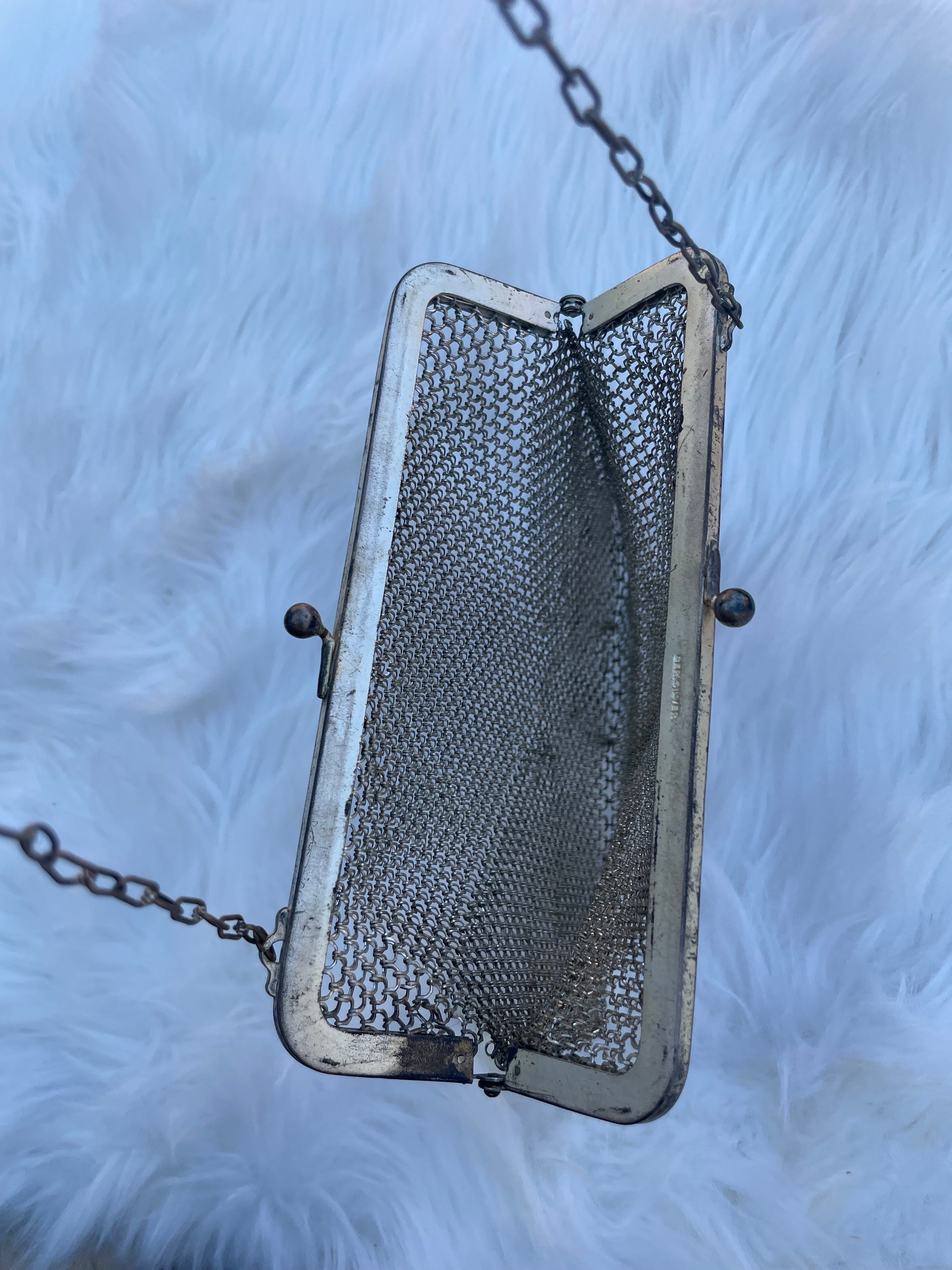 Antique Silver German Chainmail Metallic Purse - Etsy