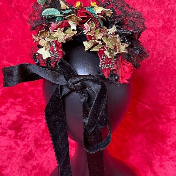 Vintage 1940s Elaborate Floral Embellished Head Piece Hat - Etsy