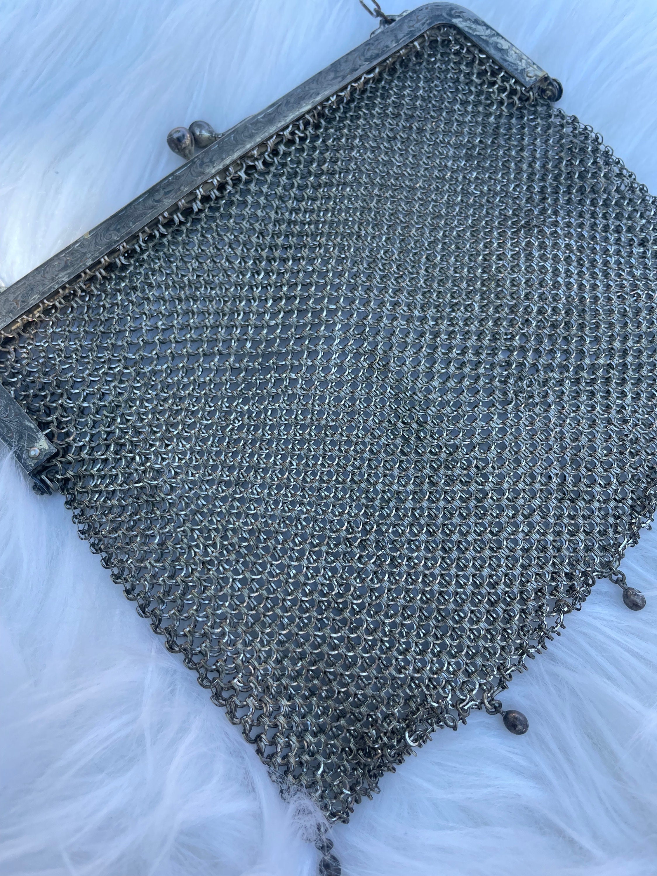 Antique Silver German Chainmail Metallic Purse - Etsy