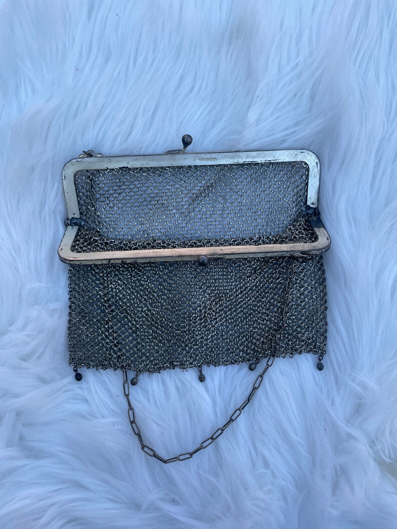 Antique Silver German Chainmail Metallic Purse - Etsy