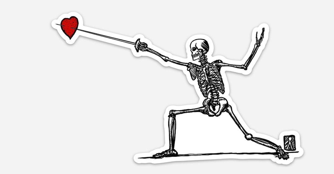 Bellavanceink: Skeleton Fencing With Their Foil or Epee With Pierced ...