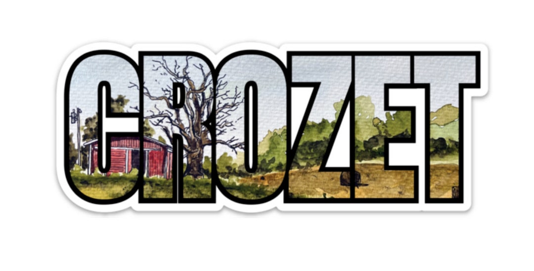 Bellavanceink: Crozet Letter/watercolor Vinyl Sticker Virginia Pen and ...