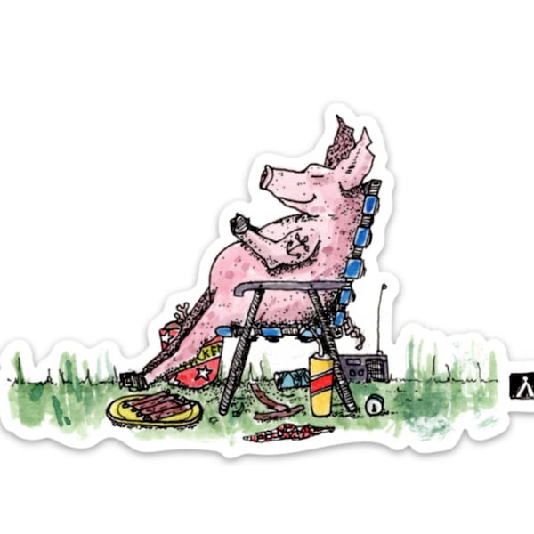 Pig in Chair - Etsy