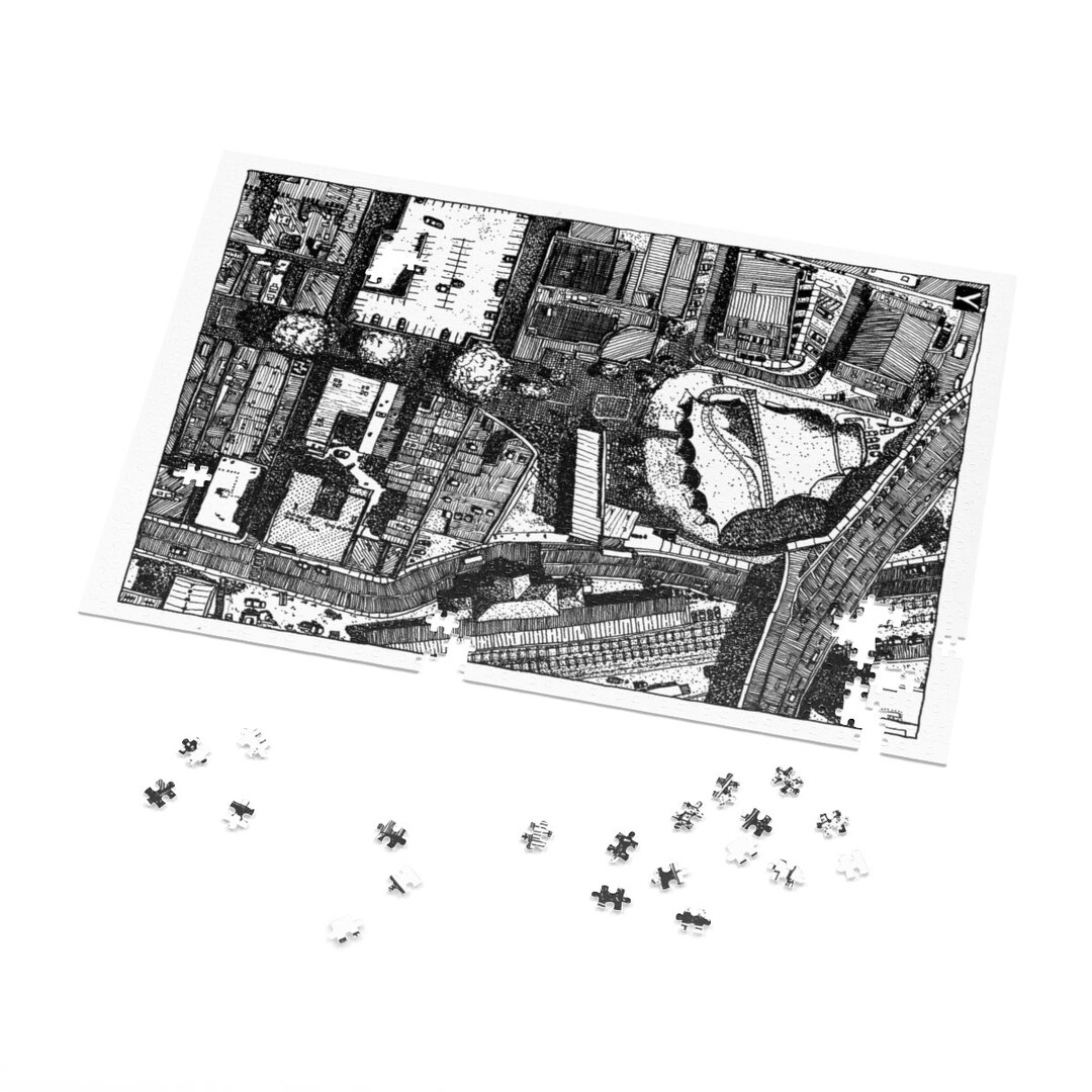Charlottesville Downtown Pedestrian Mall Jig-saw Puzzle 1000 - Etsy