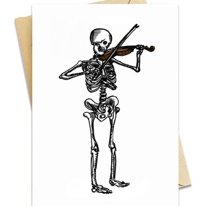 Bellavanceink: Greeting Card With Skeletons Playing the Banjo, Ukulele ...