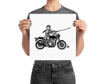 Motorcycle Samurai - Etsy