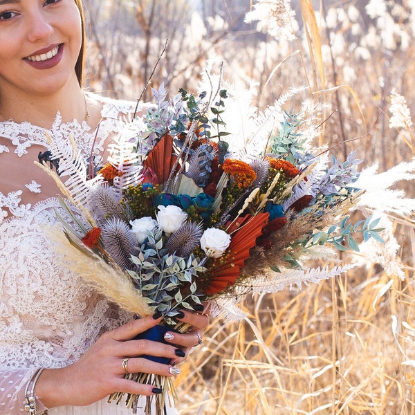 Rust Bridal Bouquet - Etsy