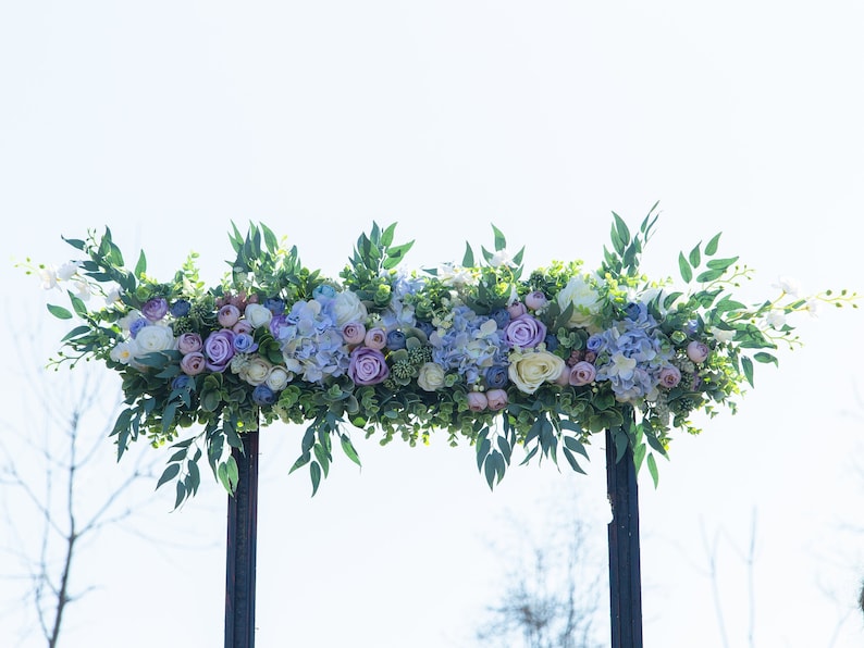Dusty Blue Arch Flowers Flower Arch Arrangement Wedding - Etsy