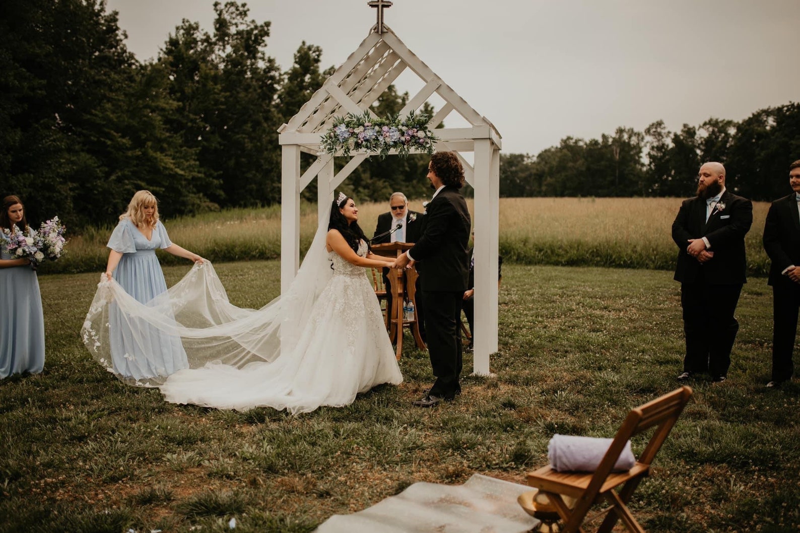 Dusty Blue Arch Flowers Flower Arch Arrangement Wedding - Etsy