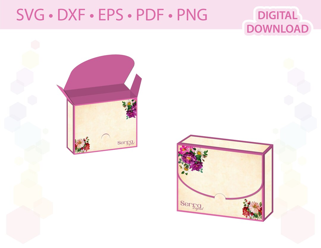 Envelope Box Template .svg .dxf .eps .pdf .png - Etsy