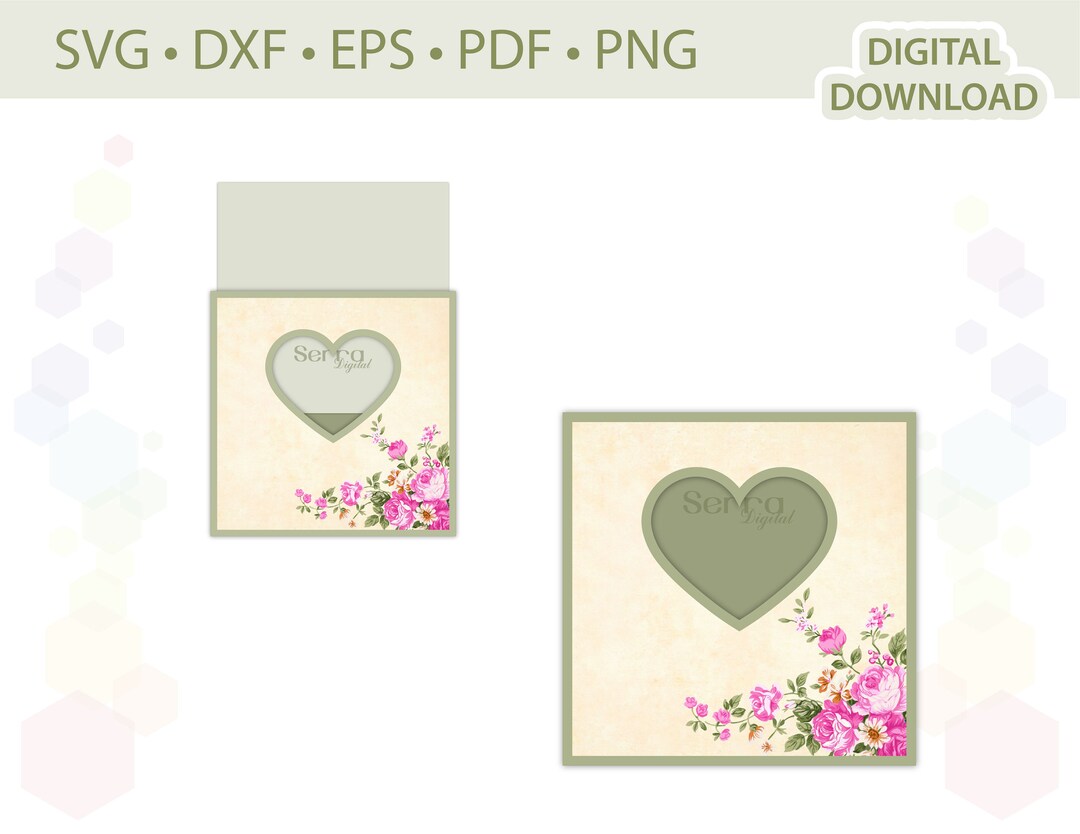 Square Invitation Envelope Template .svg .dxf .eps .pdf .png - Etsy