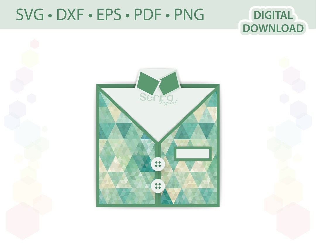 Shirt Card Template .svg .dxf .eps .pdf .png - Etsy