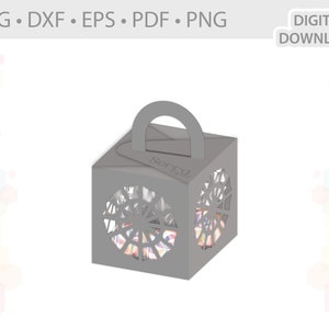 Cobweb Halloween Treat Box Template .svg .dxf .eps .pdf .png - Etsy