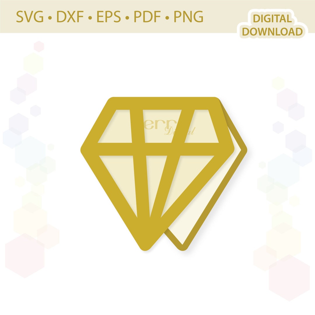 Diamond-shaped Card Wedding Invitation Template .svg .dxf .eps .pdf ...