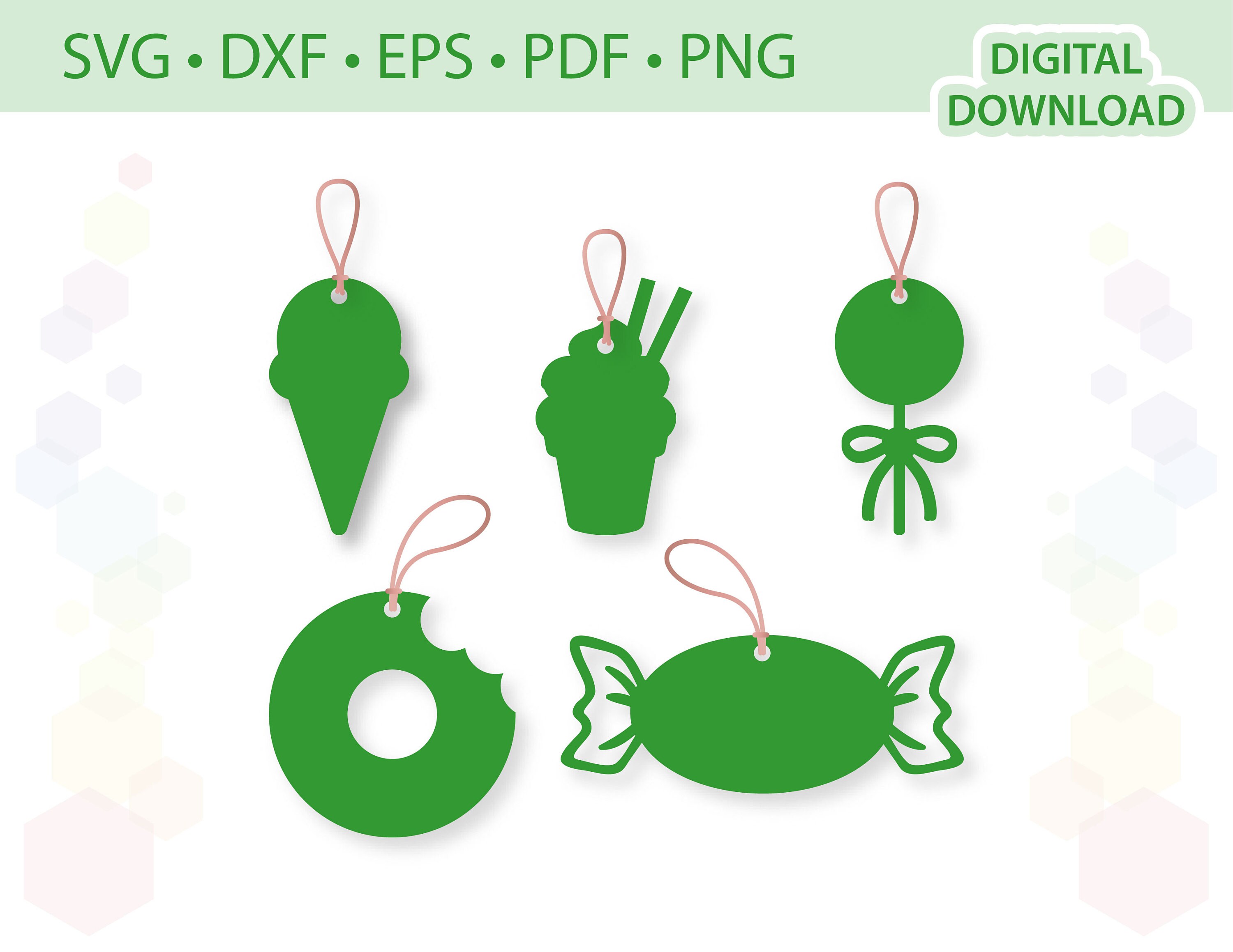 Gift Tag Shape Templates .svg .dxf .eps .pdf .png - Etsy