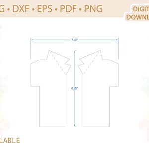 Shirt Card Template .svg .dxf .eps .pdf .png - Etsy