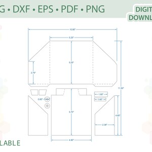 Shirt Card Template .svg .dxf .eps .pdf .png - Etsy