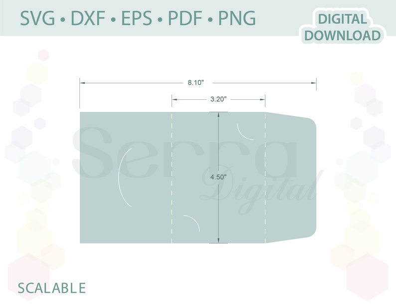 Gift Card Envelope Template .svg .dxf .eps .pdf .png - Etsy