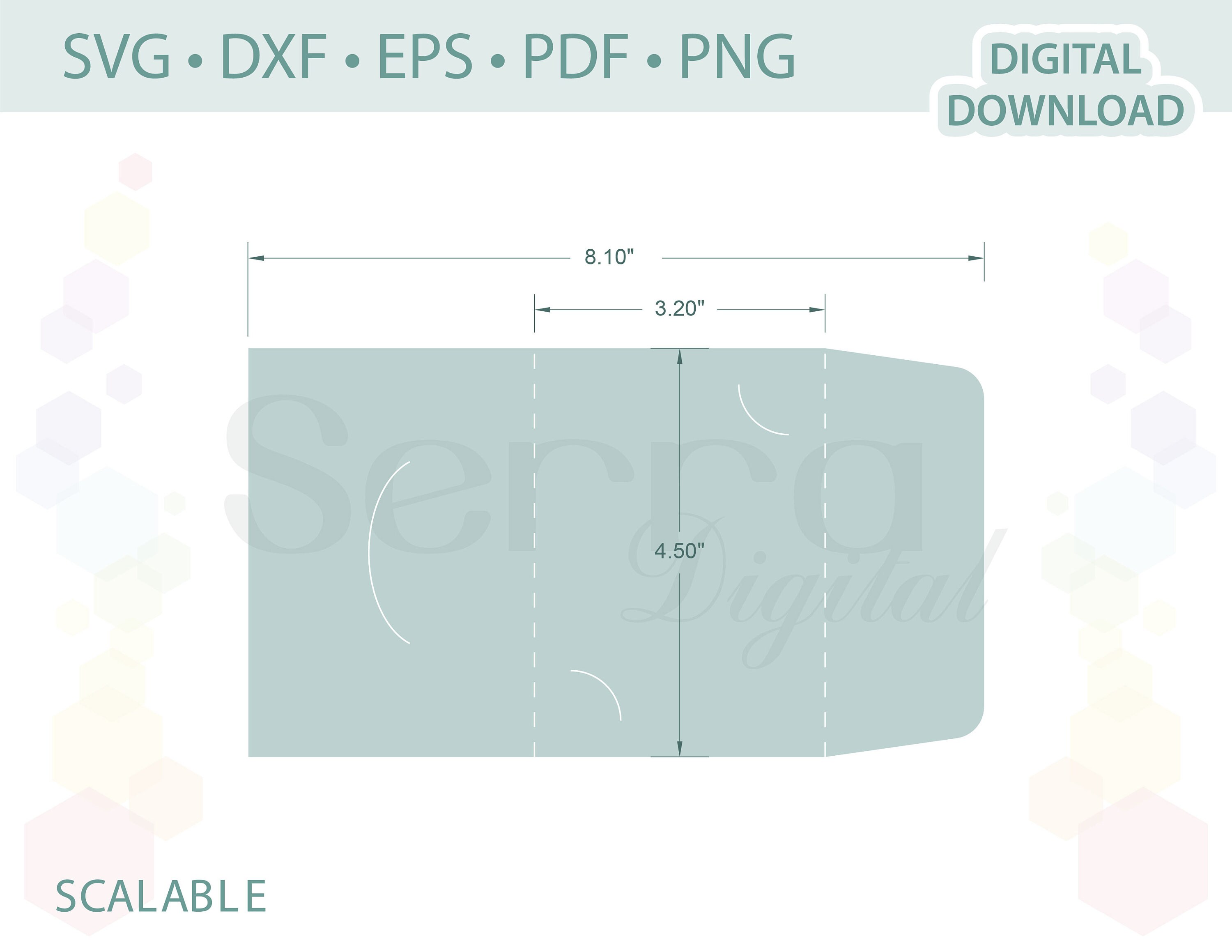 Gift Card Envelope Template .svg .dxf .eps .pdf .png - Etsy