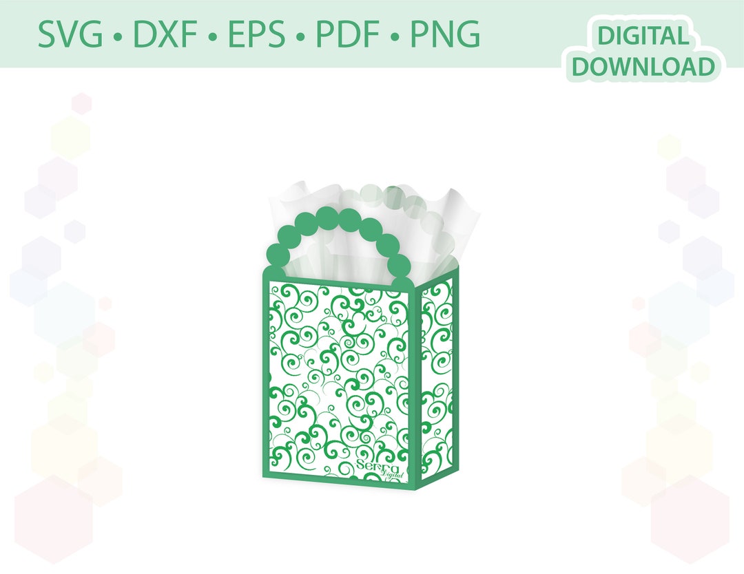 Gift Bag Gift Box Template .svg .dxf .eps .pdf .png - Etsy