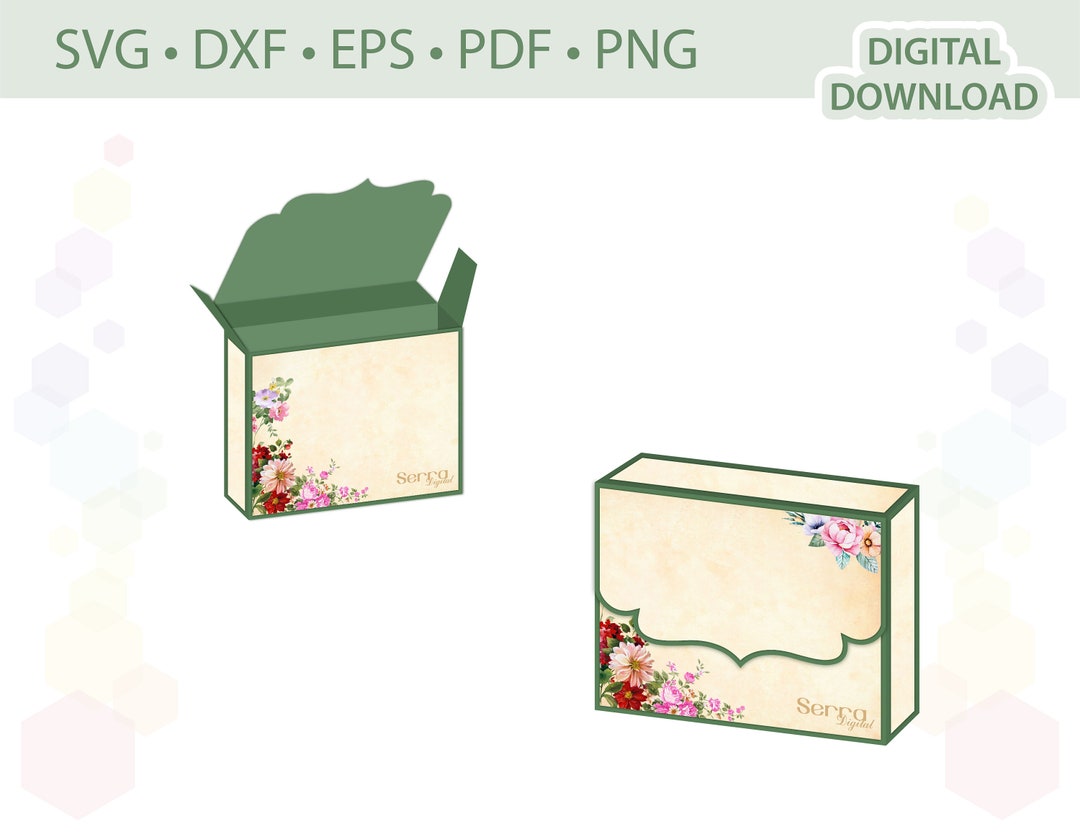 Envelope Box Template .svg .dxf .eps .pdf .png - Etsy