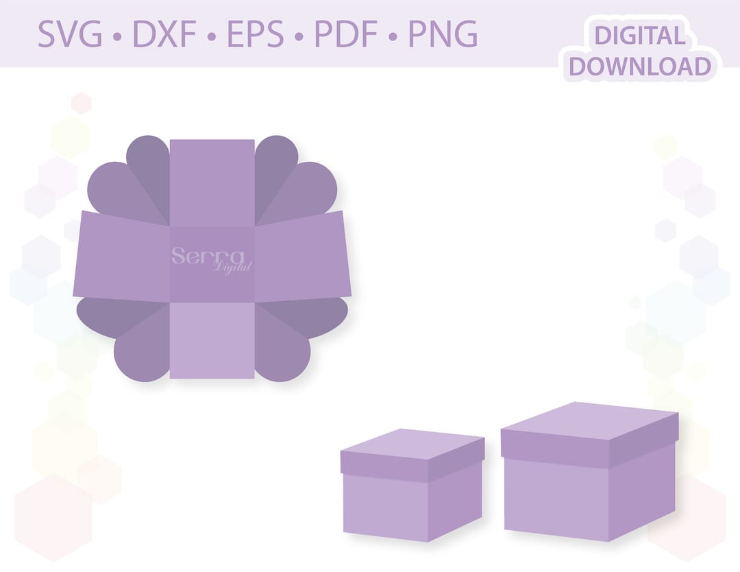Square Explosion Box Templates .svg .dxf .eps .pdf .png - Etsy