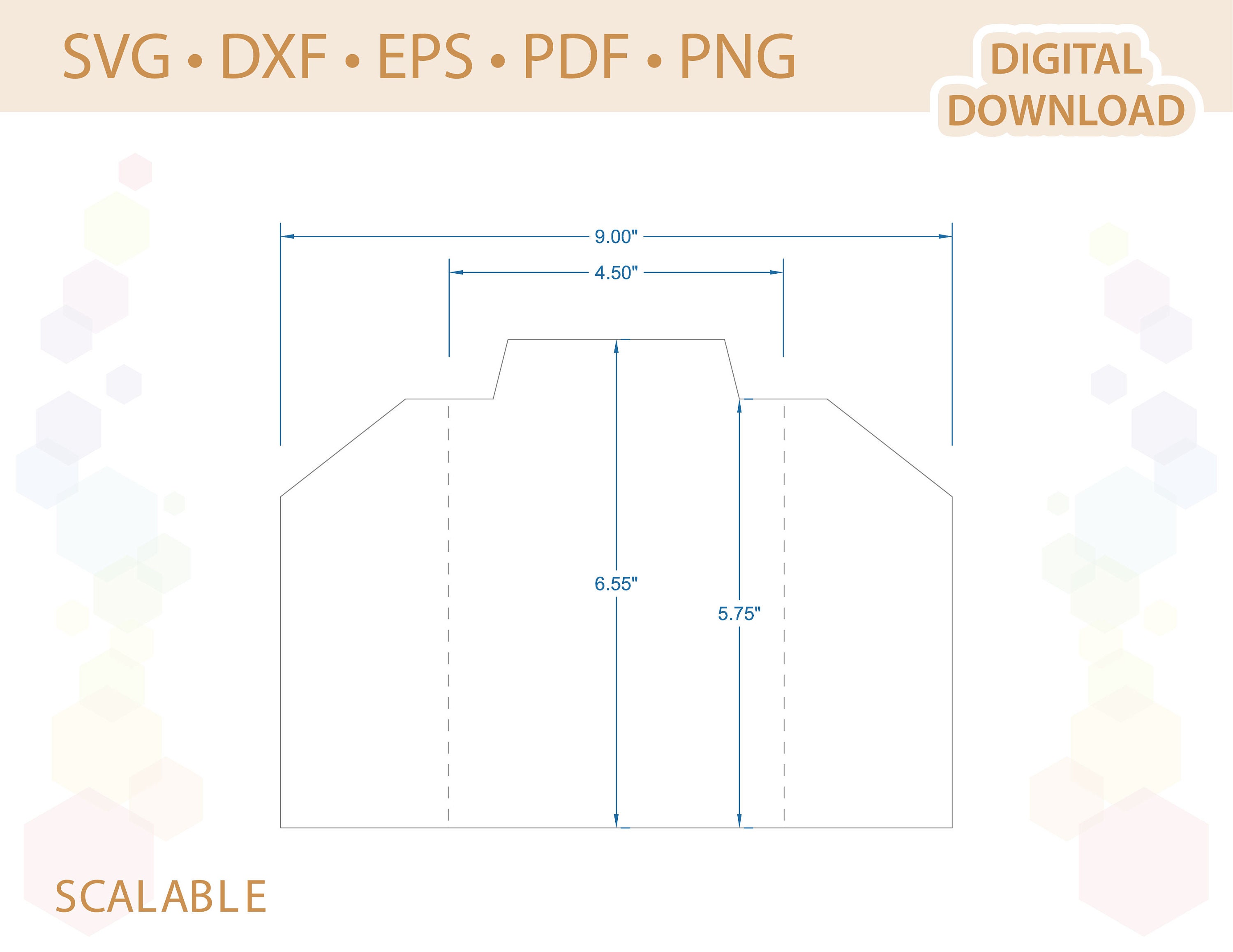 Shirt Card Template .svg .dxf .eps .pdf .png - Etsy