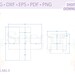 Square Explosion Box Templates .svg .dxf .eps .pdf .png - Etsy