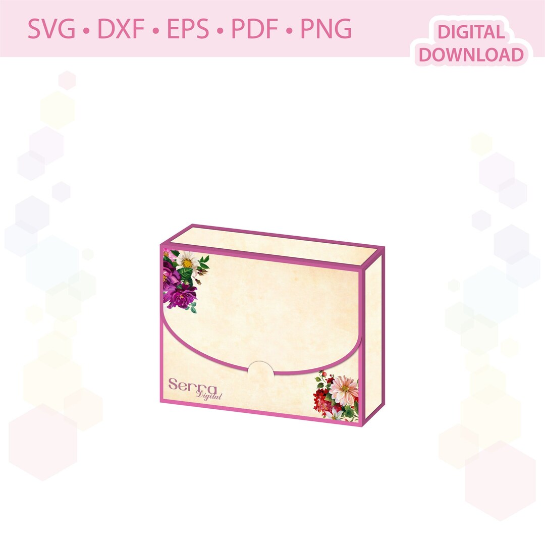 Envelope Box Template .svg .dxf .eps .pdf .png - Etsy
